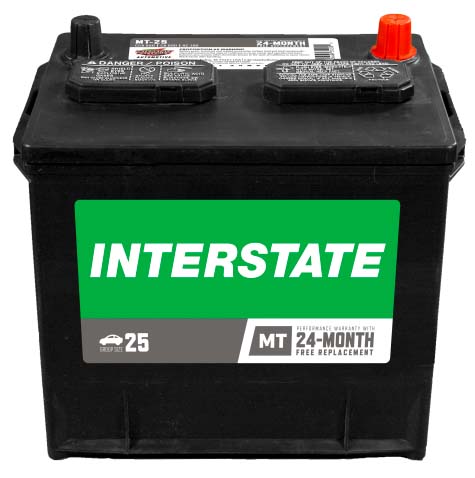 Interstate Batteries MT-25 (550 CCA) - Group 25 Battery - Dimensions ...