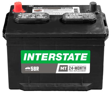 Interstate Batteries MT-58R (610 CCA) - Group 58R Battery - Dimensions ...
