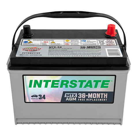 Interstate Batteries MTX-34 (740 CCA, 60 AH) - Group 34 Battery ...